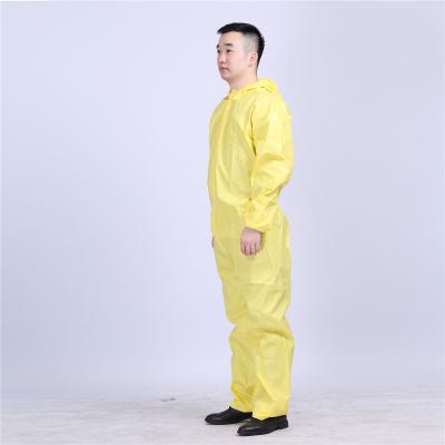 China Blue Dust Proof Overalls Body Dust Fully Render Disposable Elastic Hooded Nonwoven Safety Resistant Without Boot SMS Coverall 50-65 GSM for sale