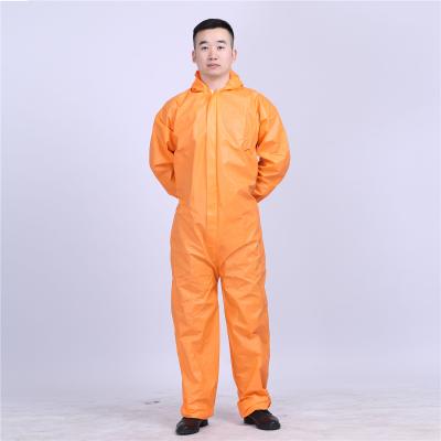 China Disposable Coveralls Dust Proof Chemical Paint Protective Nonwoven Cuff Waist Chemical Resistant Workwear SF for sale