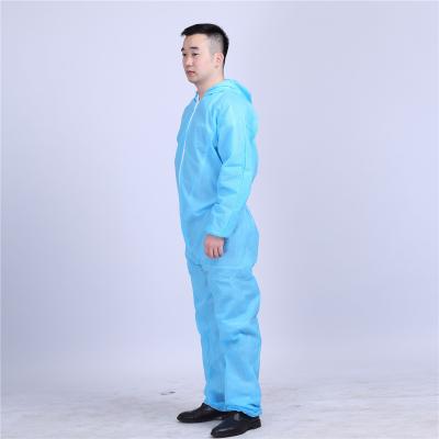 China Hot Selling Dust Proof SMS Waterproof High Quality Disposable Polypropylene Nonwoven Coveralls Breathable for sale