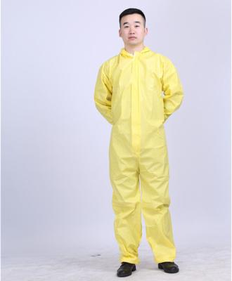 China Hot Sale PP+PE Dust Proof Waterproof Disposable Coveralls Polypropylene Nonwoven Coverall Breathable for sale