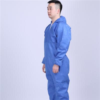 China Factory Direct Disposable Full Body Protective Coverall Breathable Waterproof Dust Proof Hooded Coverall SF for sale