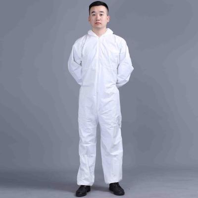 China Factory Direct Disposable Full Body Protective Coverall Breathable Waterproof Dust Proof Hooded Coverall SF for sale