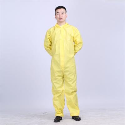 China Dust Proof Disposable Type 5/6 Coverall Safety Microporous Waterproof Disposable Coverall With Hood for sale