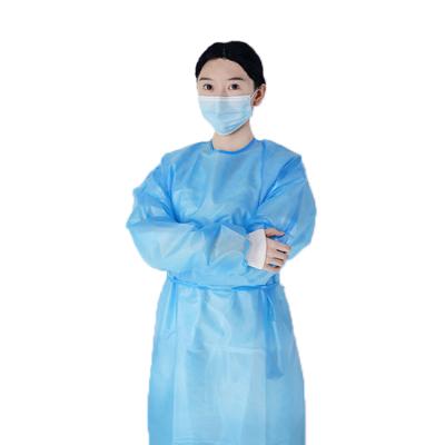 China Disposable Nonwoven Waterproof Dustproof SMS Isolation Surgical Gown for sale