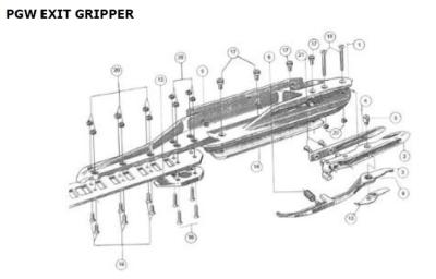 China PGW RAPIER GRIPPER SPARE PARTS BE71774 BE71851 BE72082 BE72087 for sale