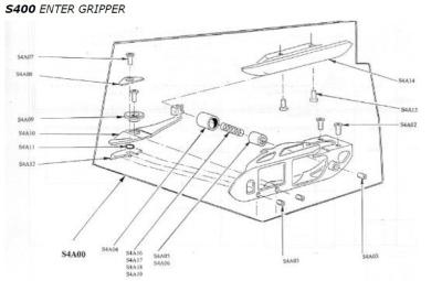 China S400 Gripper Parts 845319-847151, 844785-847153, 847497, 844556 for sale