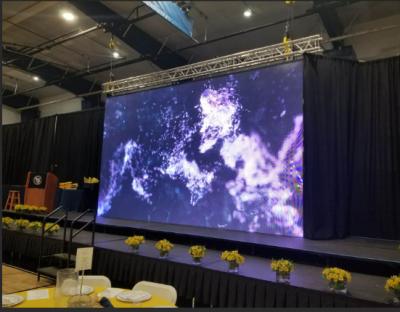 China Indoor Full Color P3.91 Led Stage Backdrop Screen  64x64 Pixels Video Wall for sale