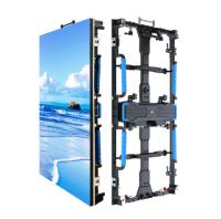 China Wedding Led Screen Stage Background P3.91 Indoor Curved Full Color LED Display Screen for sale