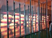 China Wide Color Gamut Transparent Glass LED Display Lightweight for sale