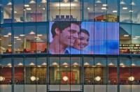 China Wide Color Gamut Transparent Glass LED Display Lightweight for sale