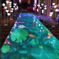 China DMX Control LED Screen Floor Tiles Indoor / Outdoor High grade Aluminum Alloy Material for sale