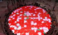 China Lightweight Indoor/Outdoor LED Floor Tile Screen RGB Color Changing Lighting for sale