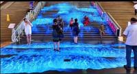 China Lightweight Indoor/Outdoor LED Floor Tile Screen RGB Color Changing Lighting for sale