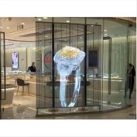 China LED Transparent Grille Screen Rental Events Glass Curtain Display Window P3.91 To P7.82 for sale