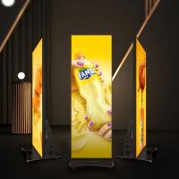 China 640*1920mm Indoor Iron And Aluminum Base Installtion Die Cast Poster Screen for sale