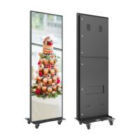 China 640*1920mm Indoor Iron And Aluminum Base Installtion Die Cast Poster Screen for sale