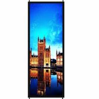 China 640*1920mm Indoor Iron And Aluminum Base Installtion Die Cast Poster Screen for sale