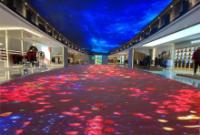 China Led Dance Floor Display 500*1000mm Cabinet Waterproof Anti-wear Interactive For Wedding Party for sale