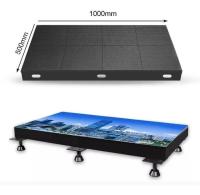 China Led Dance Floor Display 500*1000mm Cabinet Waterproof Anti-wear Interactive For Wedding Party for sale