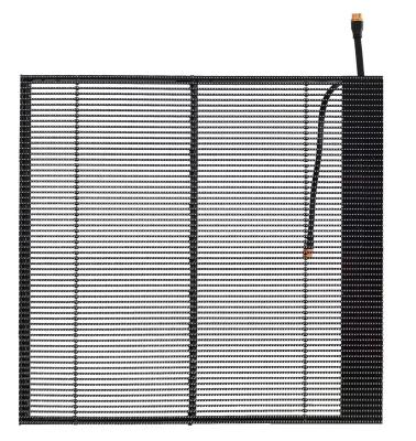 China Commercial Advertising Transparent Glass LED Screen SMD1921 1000*1000mm with 9245 Dots/m² for Outdoor Use for sale