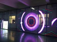 China High Brightness Full Color LED Transparent Screen with Customized Size for Indoor and Outdoor Use for sale