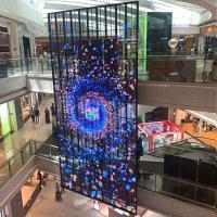 China P2.8 Transparent Glass LED Screen Customized Indoor Outdoor For Shopping Mall for sale