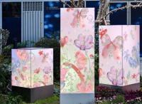 China Colorful Square Indoor Full Color Led Display P2.5  For Square Column 640x480mm Die-casting Aluminum for sale