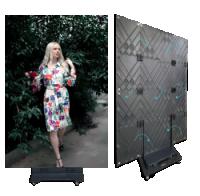 China Tri-fold Led Poster Screen Plug And Play Removable Advertising For Retail Store for sale