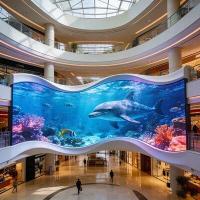 China Full Color P5 1R1G1B Curved Led Display Outdoor Large Viewing Angle for sale