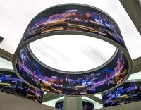 China Ultra Light 1R1G1B ODM Curved Led Screen  P1.25 For Meeting Room Synchronous ROHS for sale