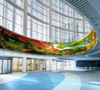 China LONGDA Flexible Curved Video Screen P5 Outdoor Waterproof 40000 dots / M2 for sale