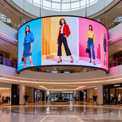 China Ultra Light 1R1G1B ODM Curved Led Screen  P1.25 For Meeting Room Synchronous ROHS for sale