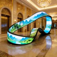 China ROHS CCC Flexible Curved Led Display Screen P2 . 5 Module 1920Hz 320*160mm for sale