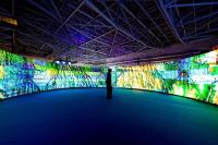 China P3.91 Curved Led Displays Screens Full Color 64 X 64 Soft Clear Images Wide Viewing Angles for sale