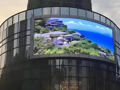 China FCC IP65 Outdoor Curved Led Wall RGB 3in1 P10 Flexible Led Video Wall Cabinet 960x960mm  for sale