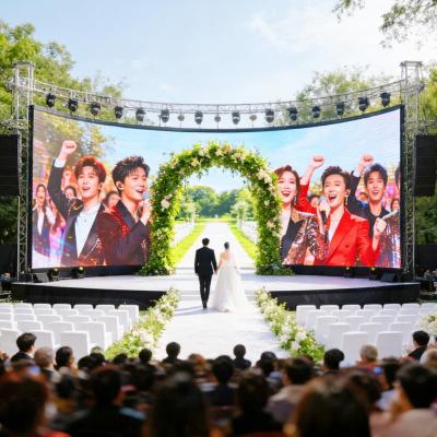 China Wedding Led Screen Stage Backdrop P5 Led Wall Rental Concert Stage Background for sale
