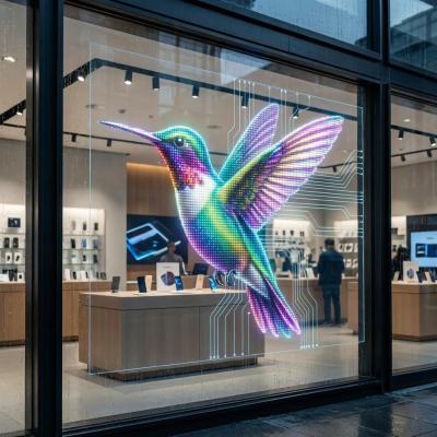 China ISO14001 Interactive Creative Transparent Led Window Display ODM For Shopping malls for sale