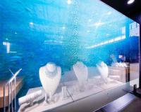 China P10.4mm Moving Message Led Window Display Screen 9245 Pixels 3500cd for sale