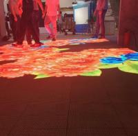 China DIY FCC Interactive Led Light Up Dance Floor 43222 Pixels 4m Viewi Distance for sale
