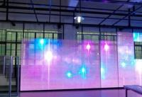 China Longda Transparent Glass Wall Led Screen 5000cd P3.91mm for sale