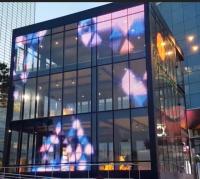 China P3.91mm SMD1921 Transparent Led Display Panel Glass Curtain Wall 500*1000mm for sale