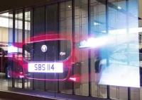 China 100 X 50cm Transparent Glass LED Screen Advertising Display 32873 Pixels ODM FCC for sale