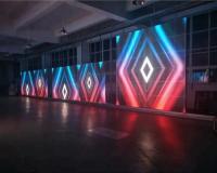 China Longda Signage Transparent Glass Led Screen Wall 281 Trillion 1R1G1B for sale