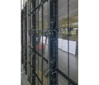 China P10.4mm 50*12.5cm Transparent Glass LED Screen Grid Window Display 1000cd/ M² for sale