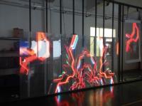 China P10.4mm 50*12.5cm Transparent Glass LED Screen Grid Window Display 1000cd/ M² for sale