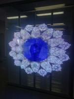 China P10.4mm 50*12.5cm Transparent Glass LED Screen Grid Window Display 1000cd/ M² for sale