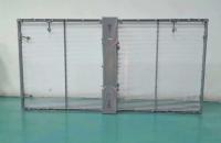 China P3.91mm 1R1G1B Transparent Glass Led Screen HD Led Mesh Video Wall ISO9001 for sale