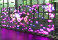 China AC85V Transparent LED Video Wall Screen RGB Led Window Display Screen for sale