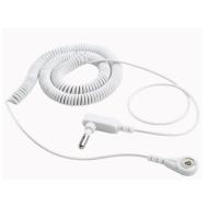 China Length 20 Feet US Plug 4 mm Female Snap Grounding Spiral Cable for sale