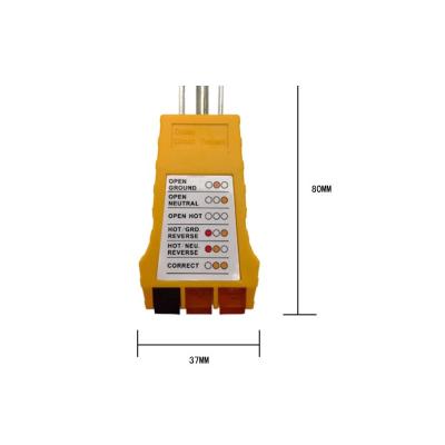 China Factory Outlet Checker Grounding US Plug Tester American Standard Three Wire Circuit Power Socket Tester for sale